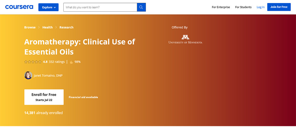 5 Best Aromatherapy Courses Online (Free + Paid) For 2021 - TangoLearn