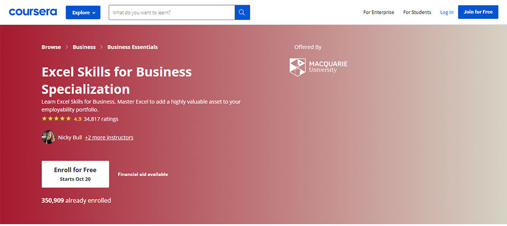 Learn Excel Online: 12 Best Online Excel Courses - TangoLearn