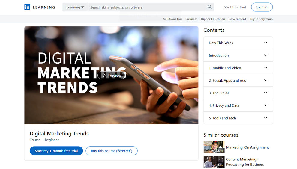 20 Top LinkedIn Learning Courses - Trending Picks