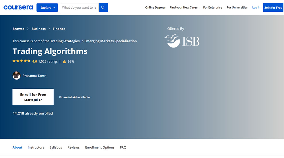 10 Best Algorithmic Trading Courses Online - TangoLearn