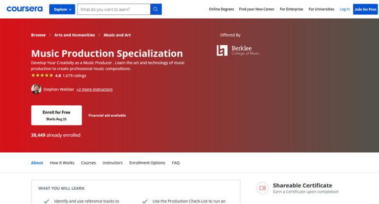 11 Best Free Online Music Production Courses That Stand Out – TangoLearn