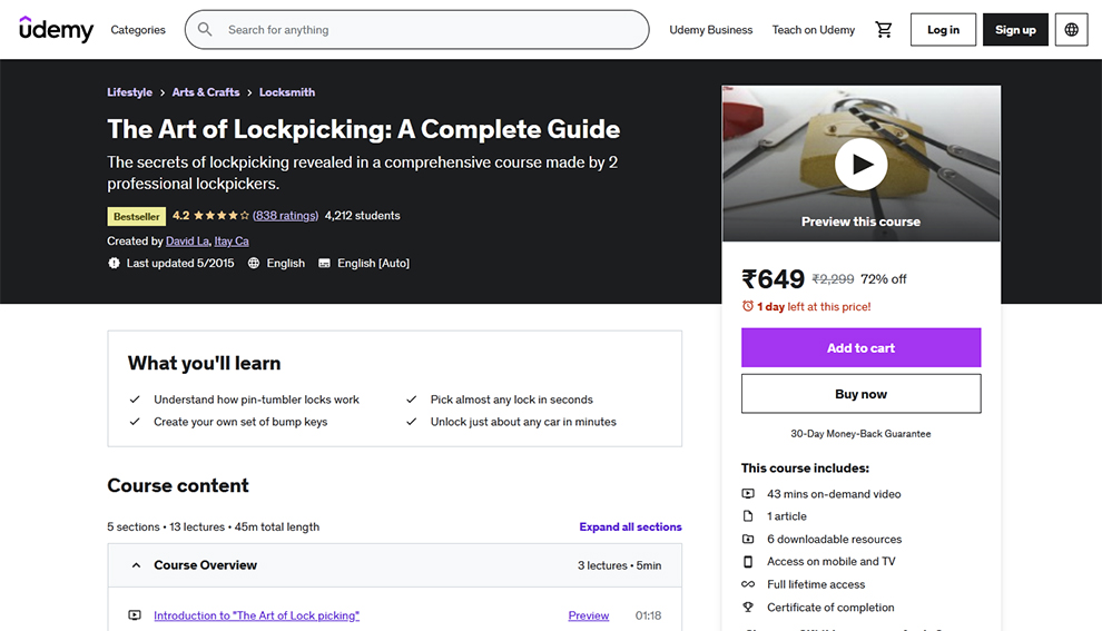 Best Lock Picking Courses | Online Classes by Trained Locksmiths ...